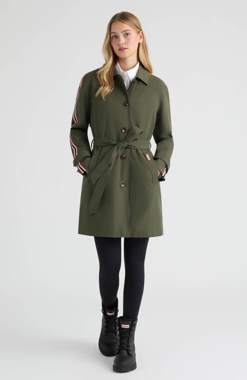 HUNTER Stripe Sleeve Trench Coat